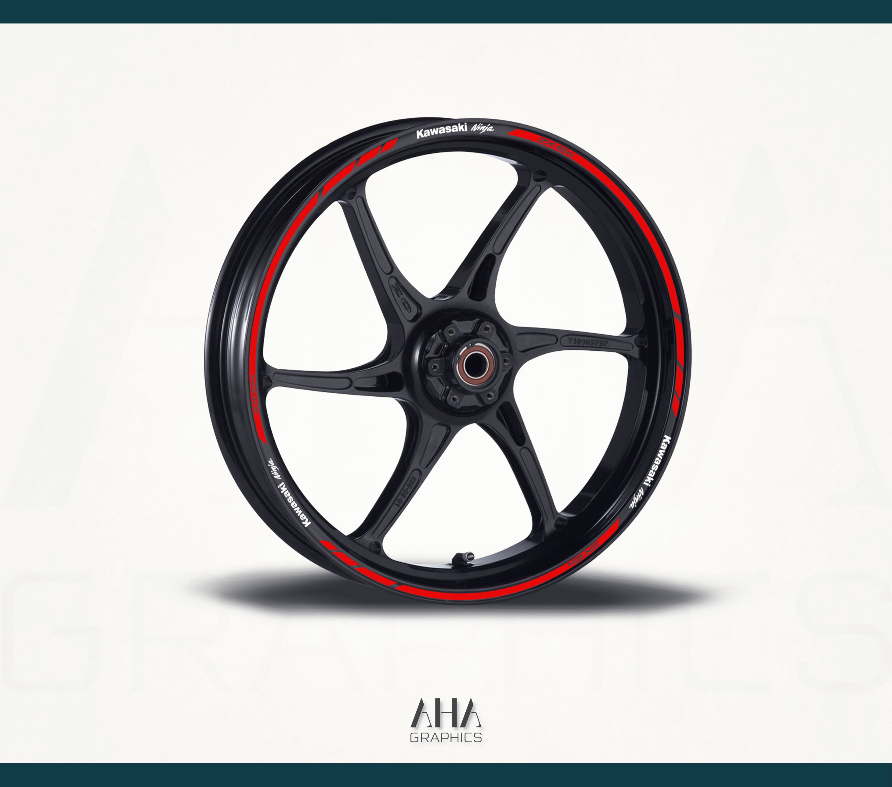 Kawasaki Ninja ZX-6R Rim Stickers Decals – AHA Graphics