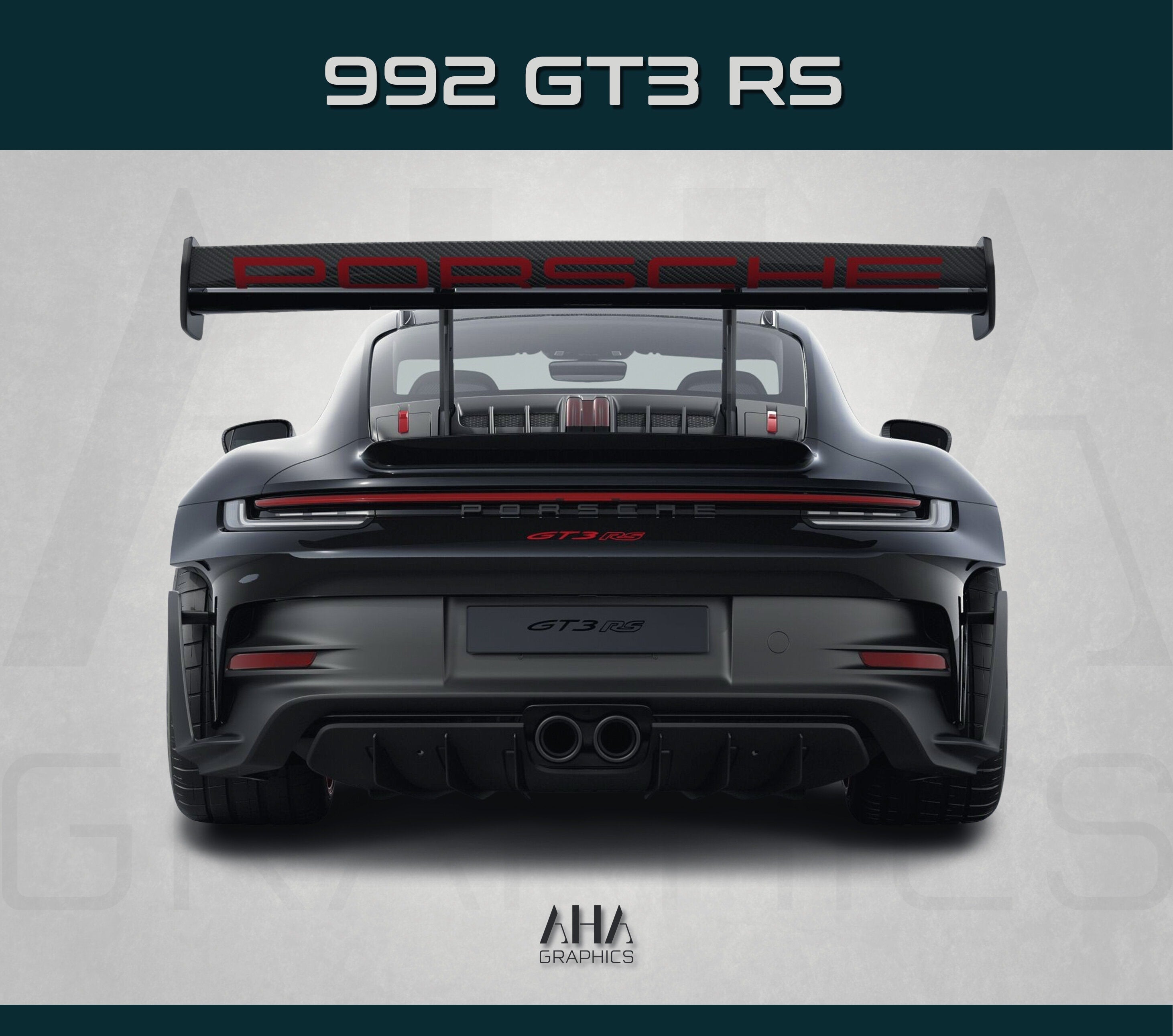 Wing Decals For Porsche 992 GT3 RS – AHA Graphics