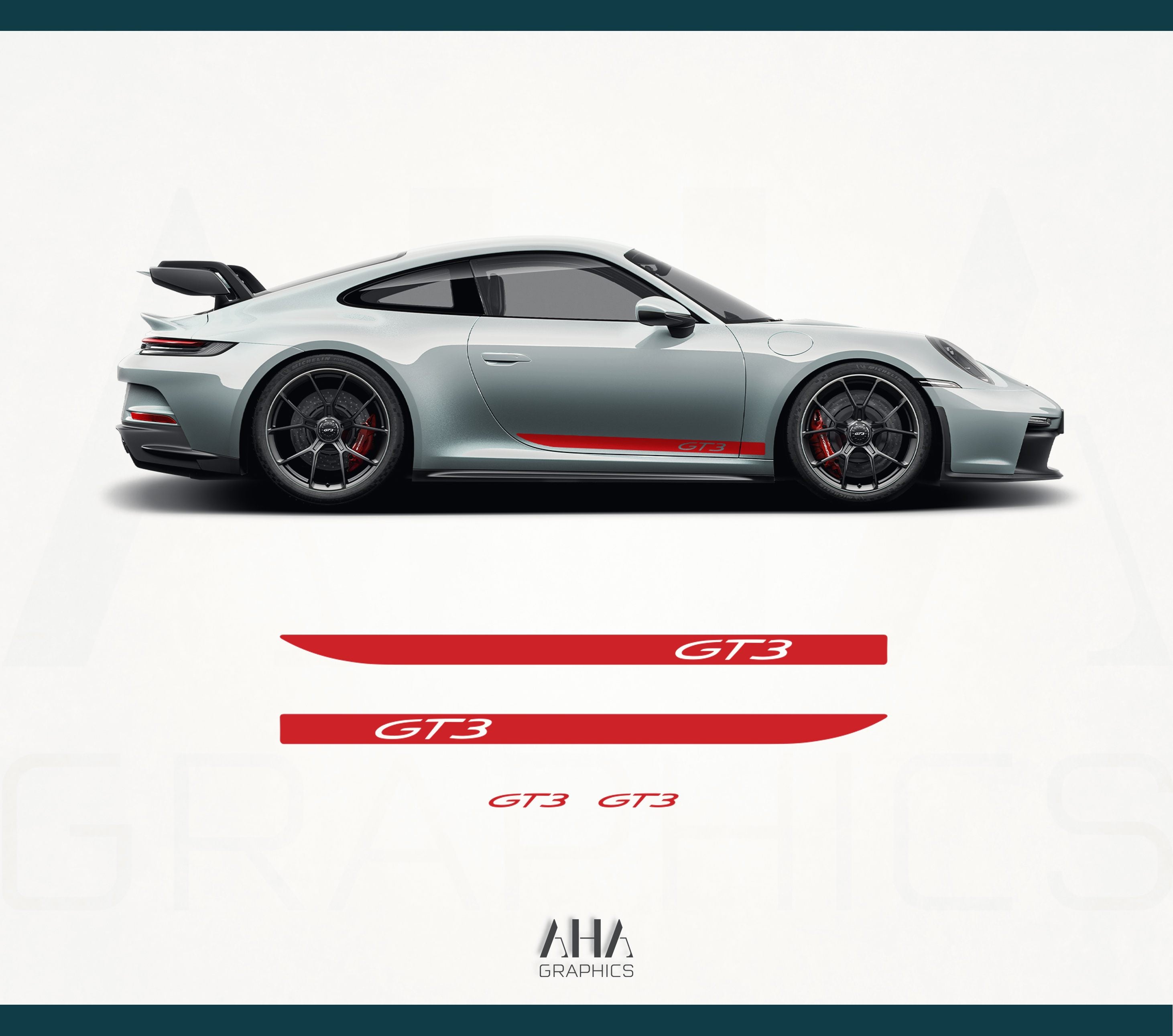 992 911 GT3 Side Stripes Decals – AHA Graphics