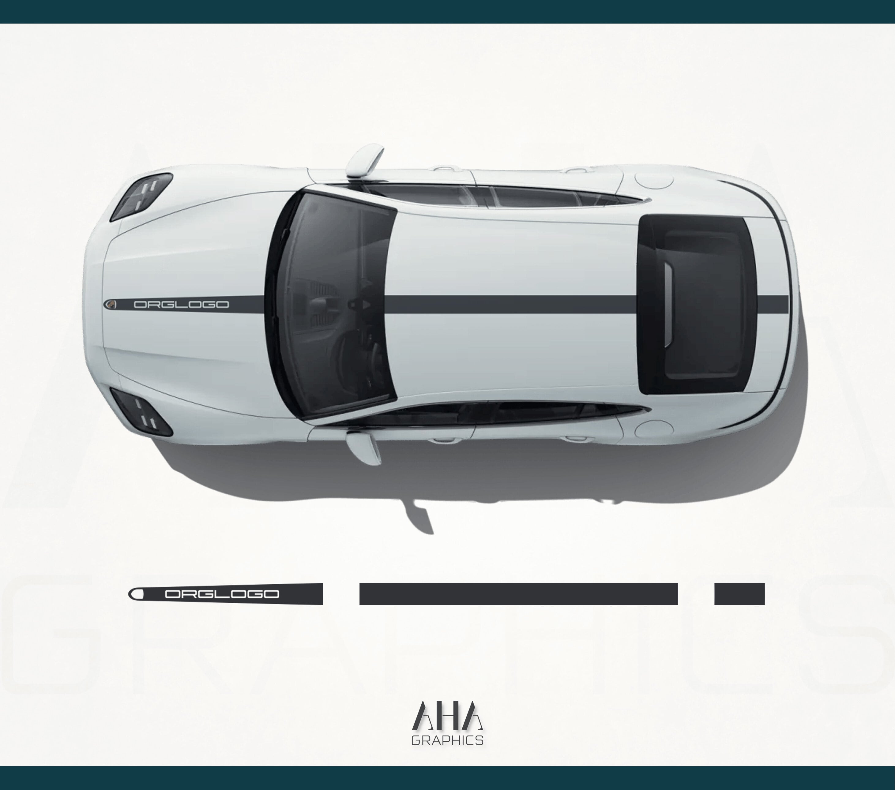 Panamera Motorsport Center Stripes Decals – AHA Graphics