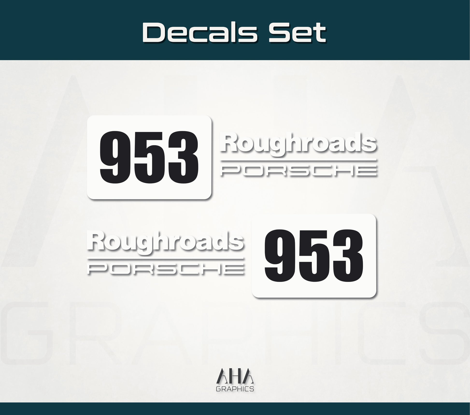 Porsche 911 Dakar 992 Roughroads Side Decals – AHA Graphics