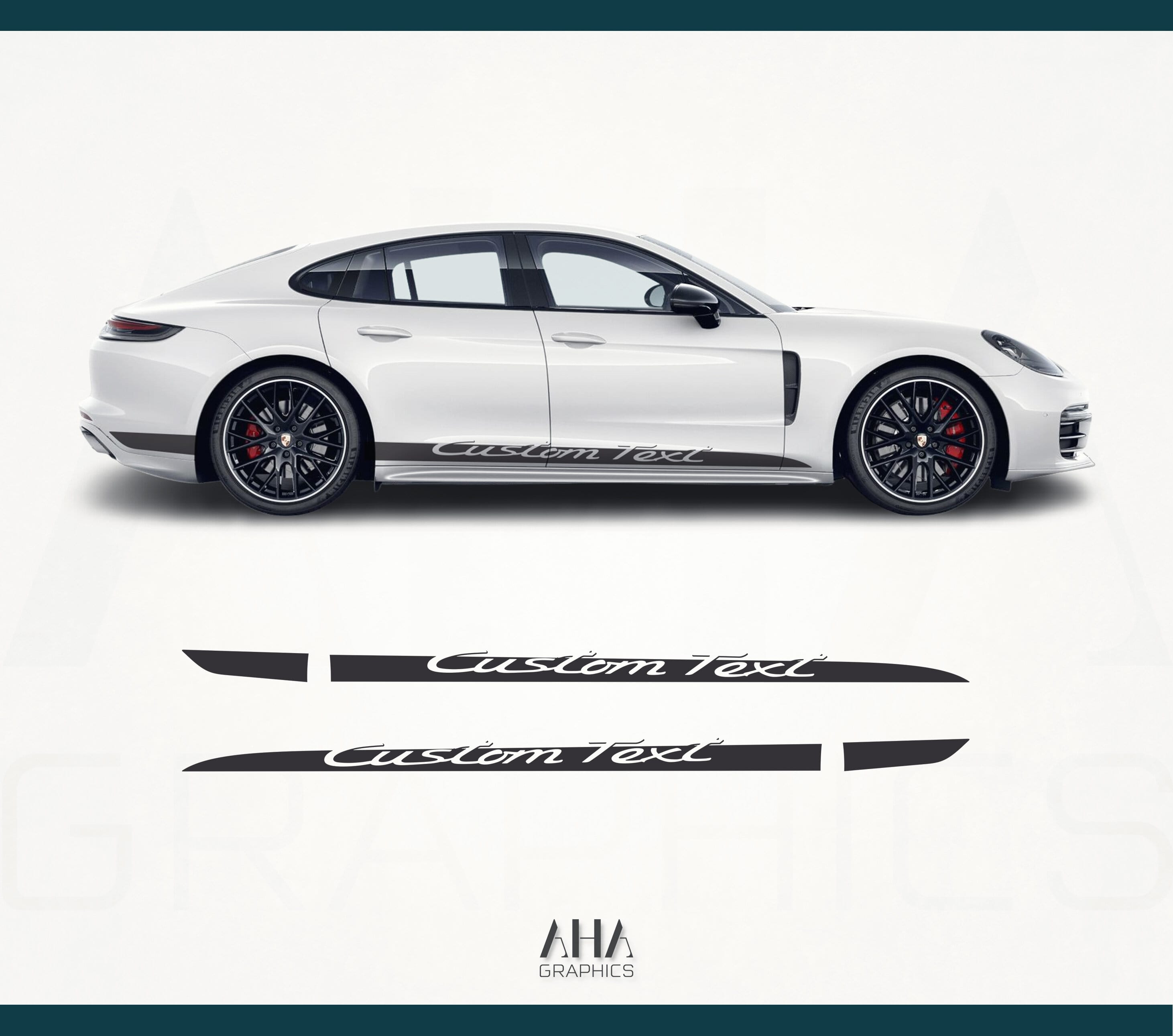 Porsche Panamera Custom Side Stripes Decals – AHA Graphics