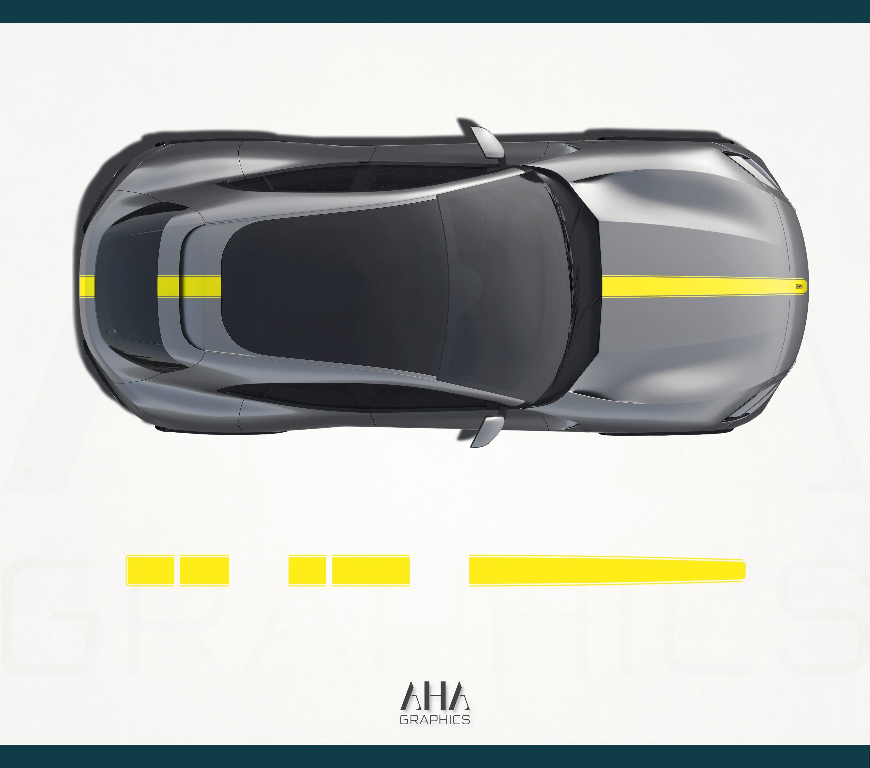 Ferrari Purosangue Center Stripes Decals – AHA Graphics