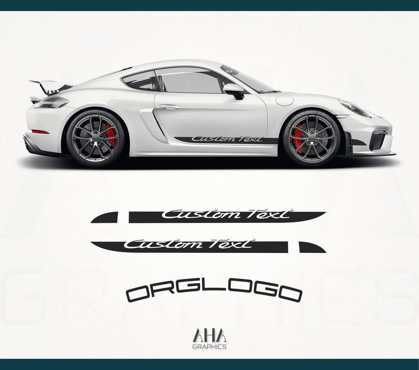 718 Cayman GT4 RS Side Stripes Decals – AHA Graphics