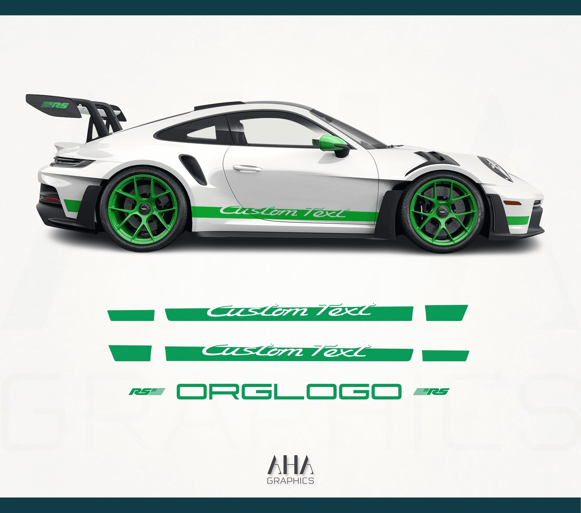 992 GT3 RS Tribute Package Side Stripes Decals – AHA Graphics