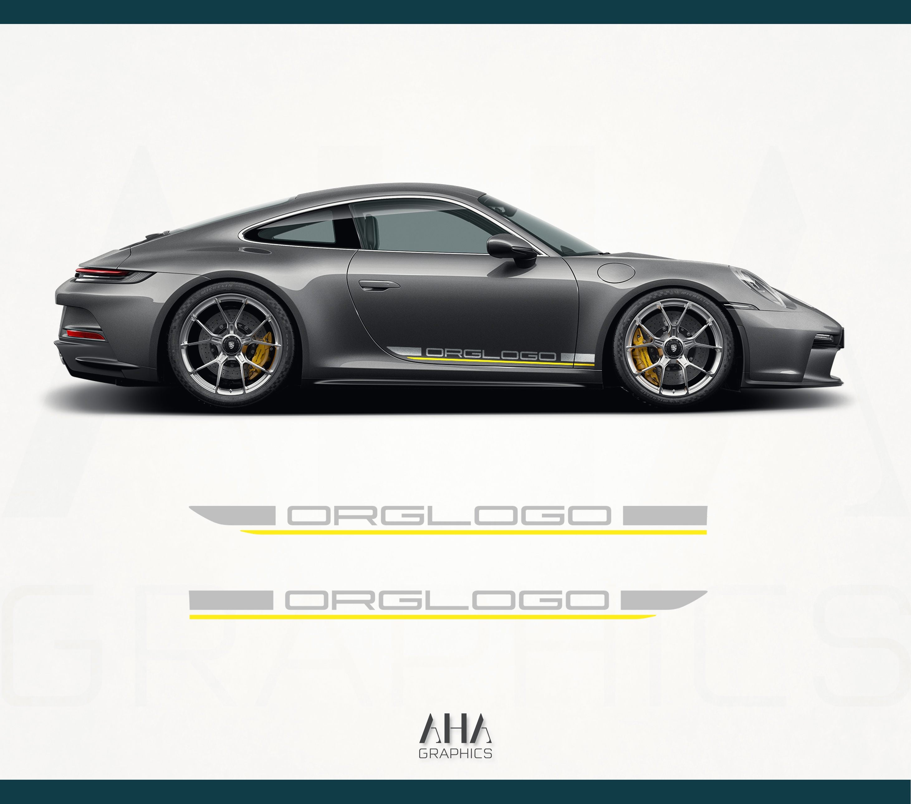 992 911 Carrera GT3 Touring Side Stripes Decals – AHA Graphics