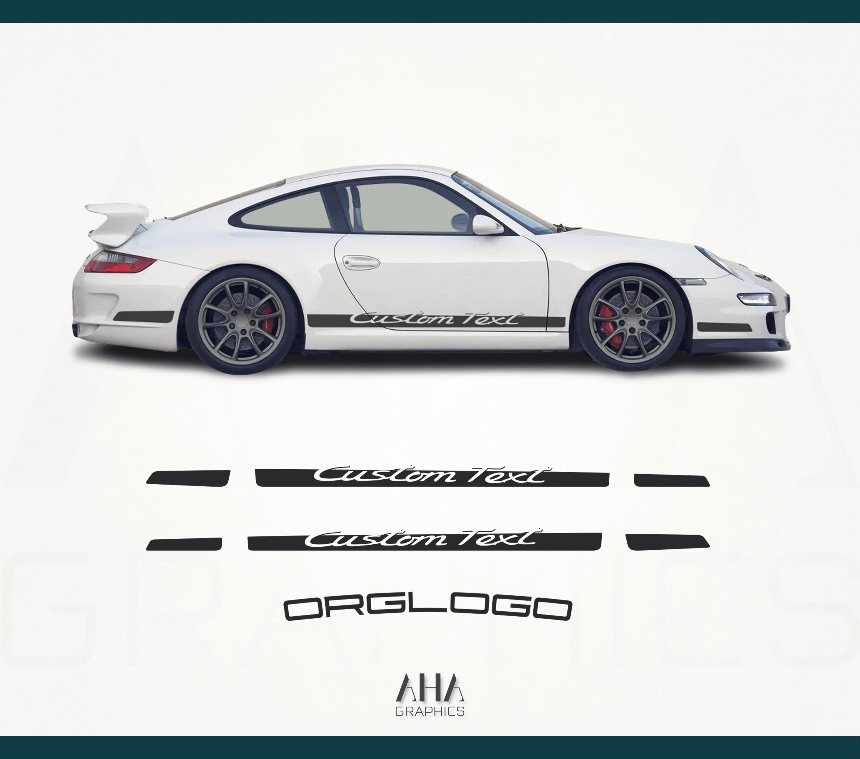 Porsche 997 GT3RS Side Stripes Decals – AHA Graphics