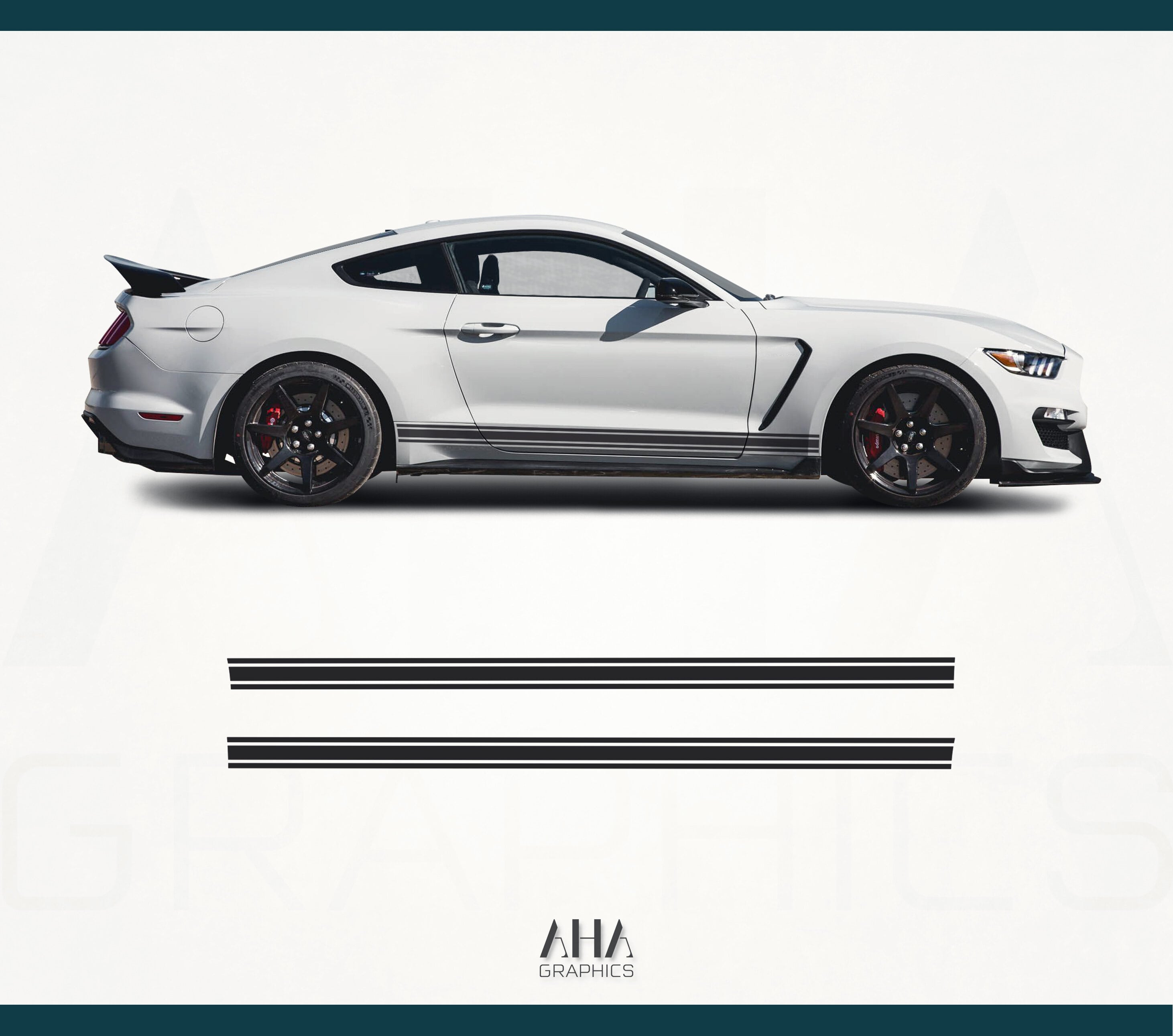 Ford Mustang Shelby GT 350 Side Stripes Decals – AHA Graphics