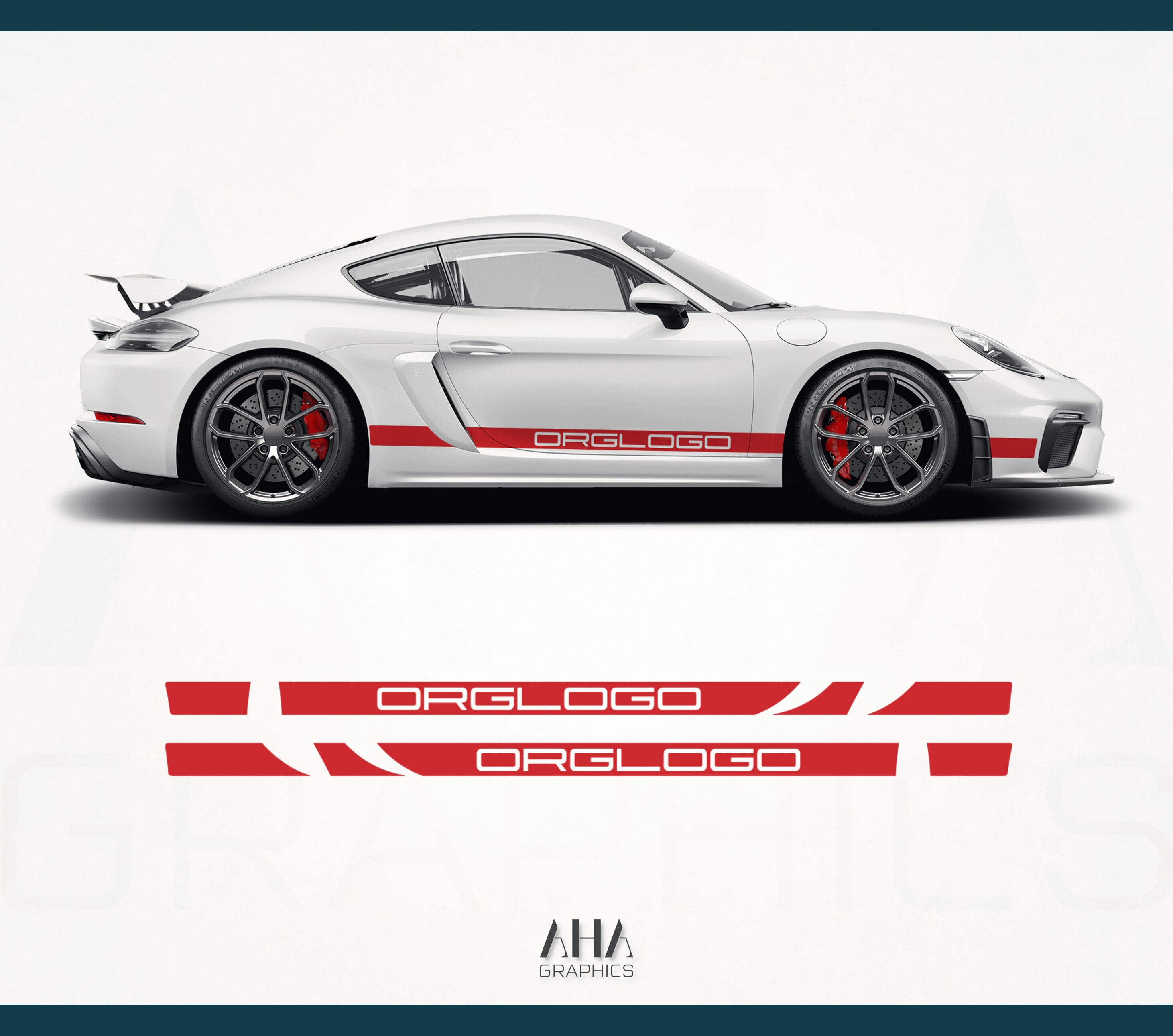 718 Cayman GT4RS Side Stripes Decals – AHA Graphics