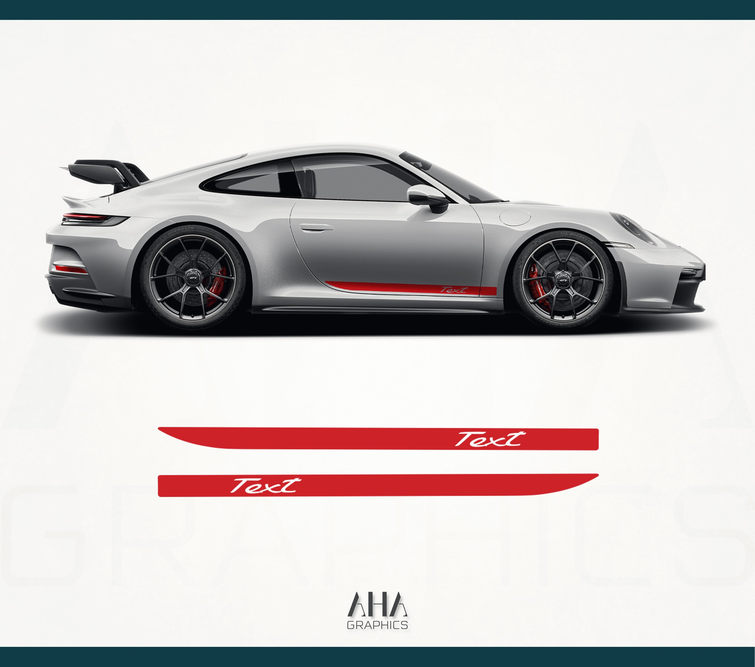 992 911 GT3 Side Stripes Decals – AHA Graphics
