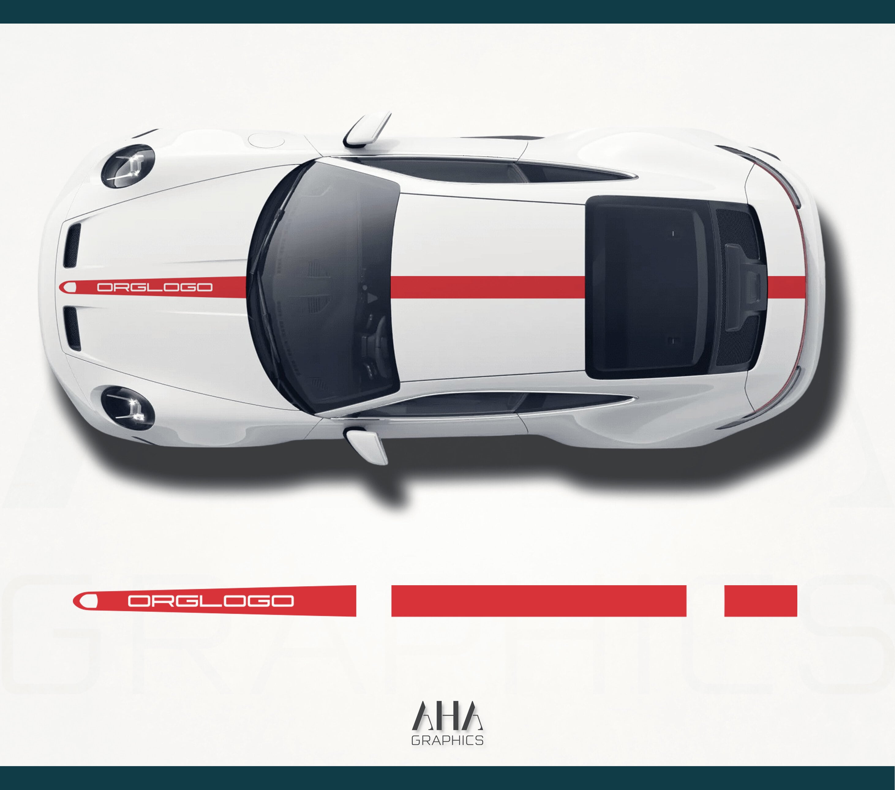992 GT3 Touring Motorsport Center Stripes Decals – AHA Graphics