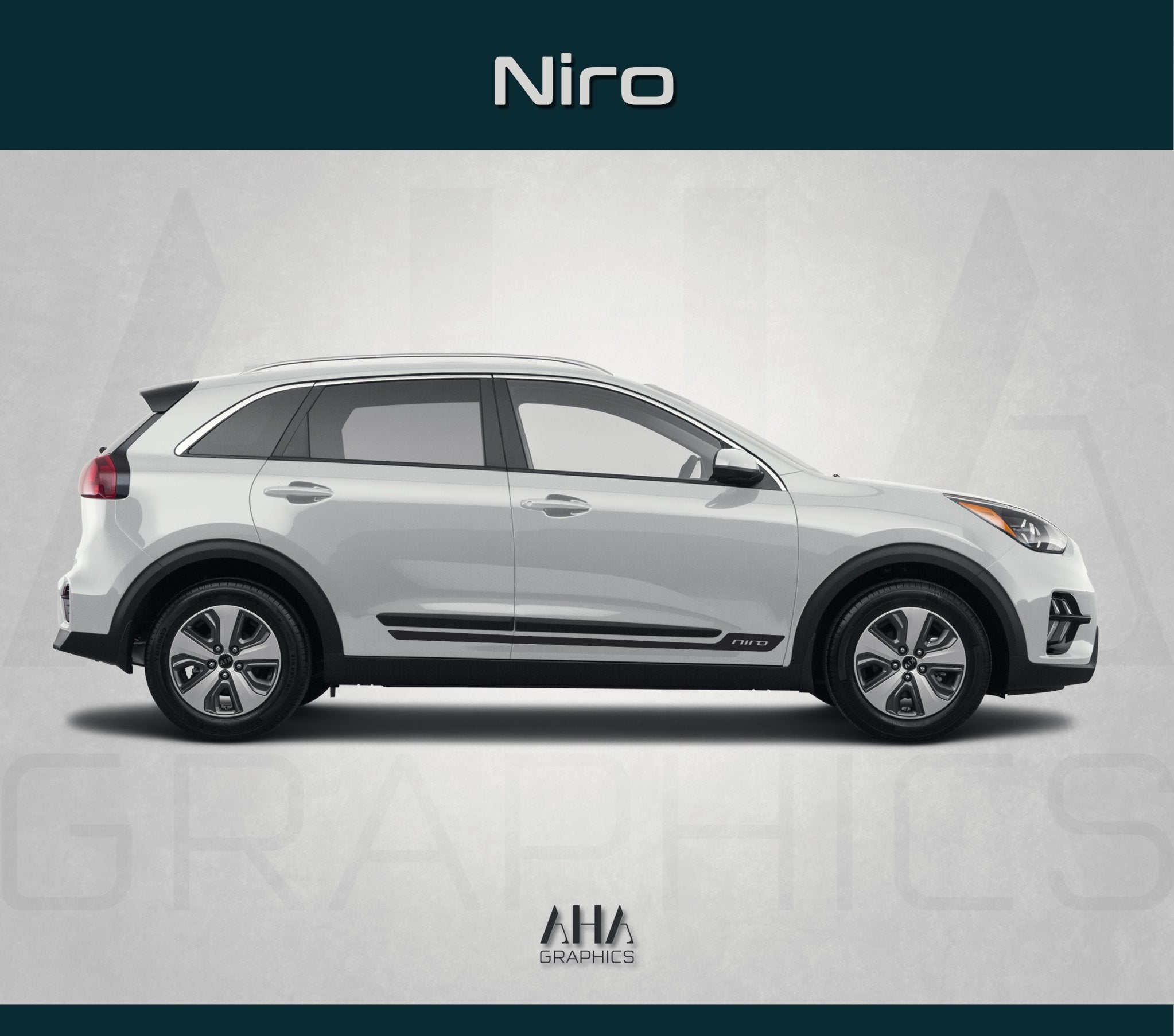 KIA Niro Side Stripes Decals – AHA Graphics
