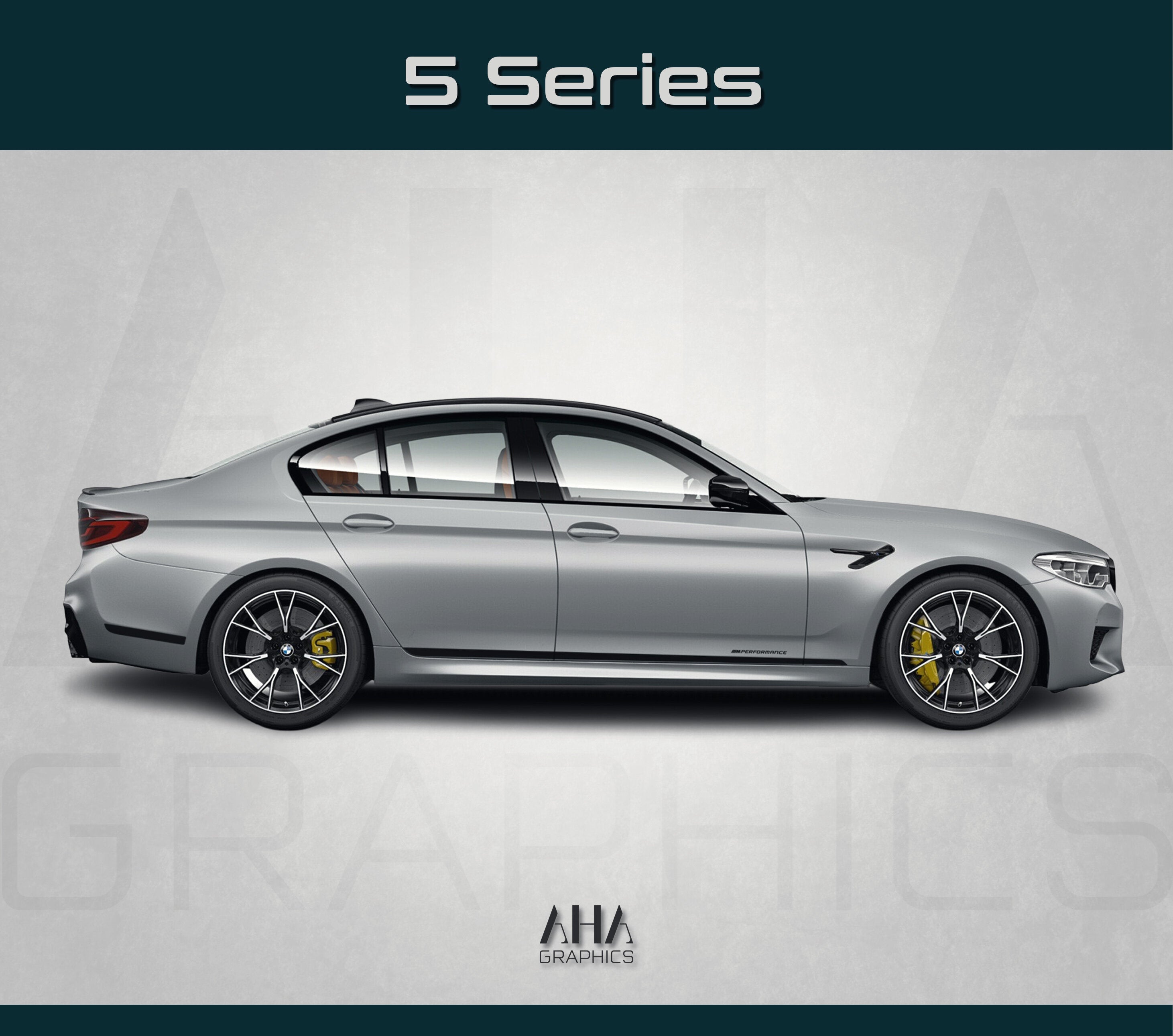 Side Stripes Decals for BMW M5 5 Series – AHA Graphics
