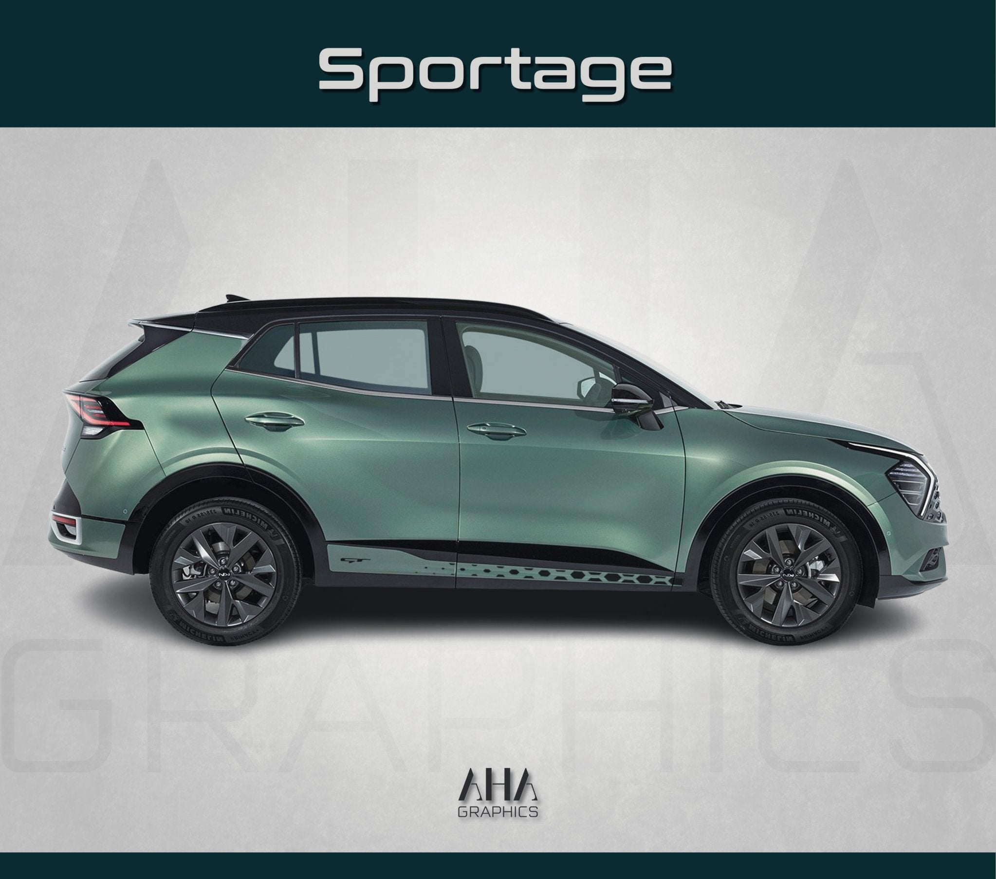 KIA Sportage Side Stripes Decals – AHA Graphics