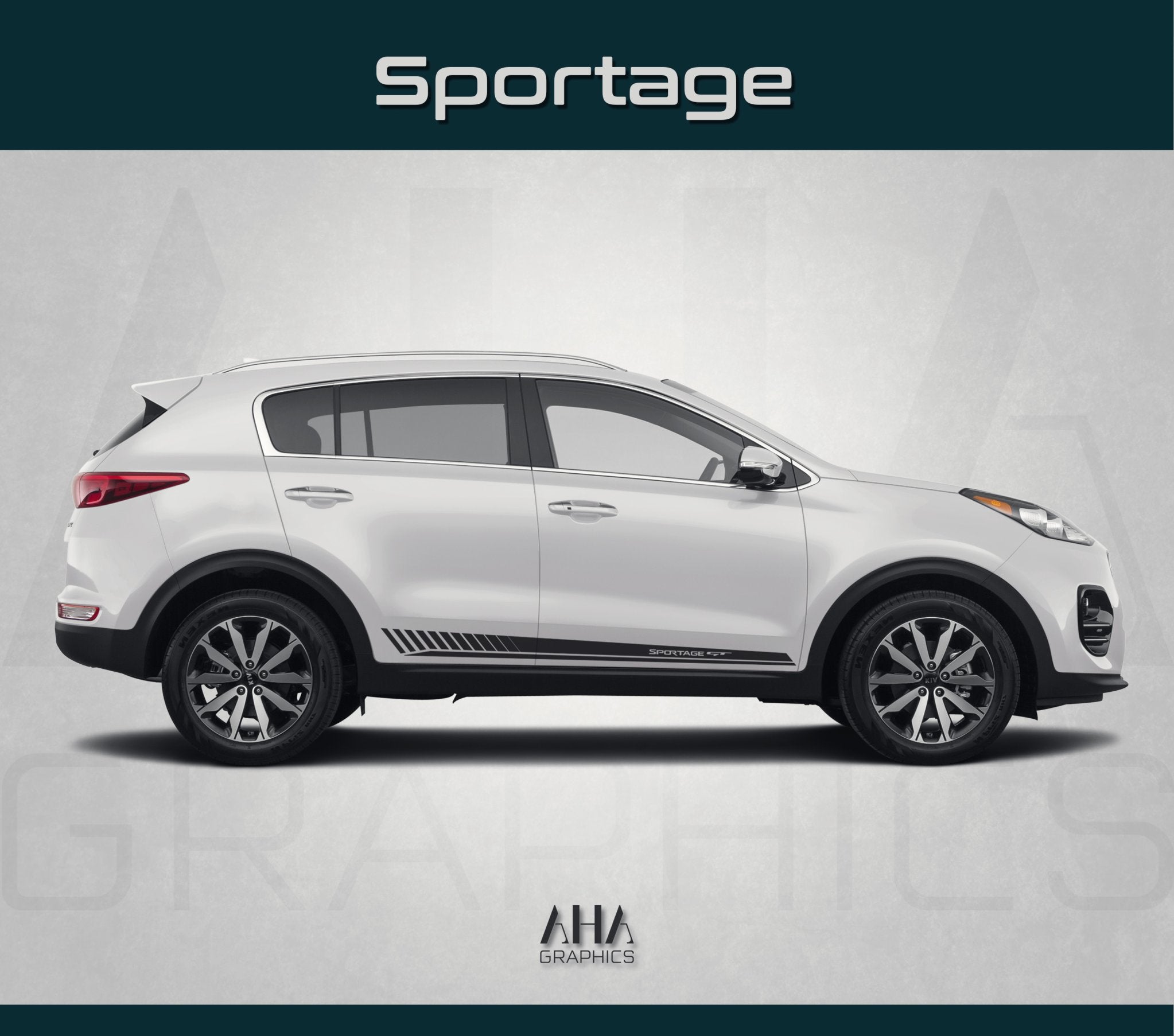 KIA Sportage Side Stripes Decals – AHA Graphics