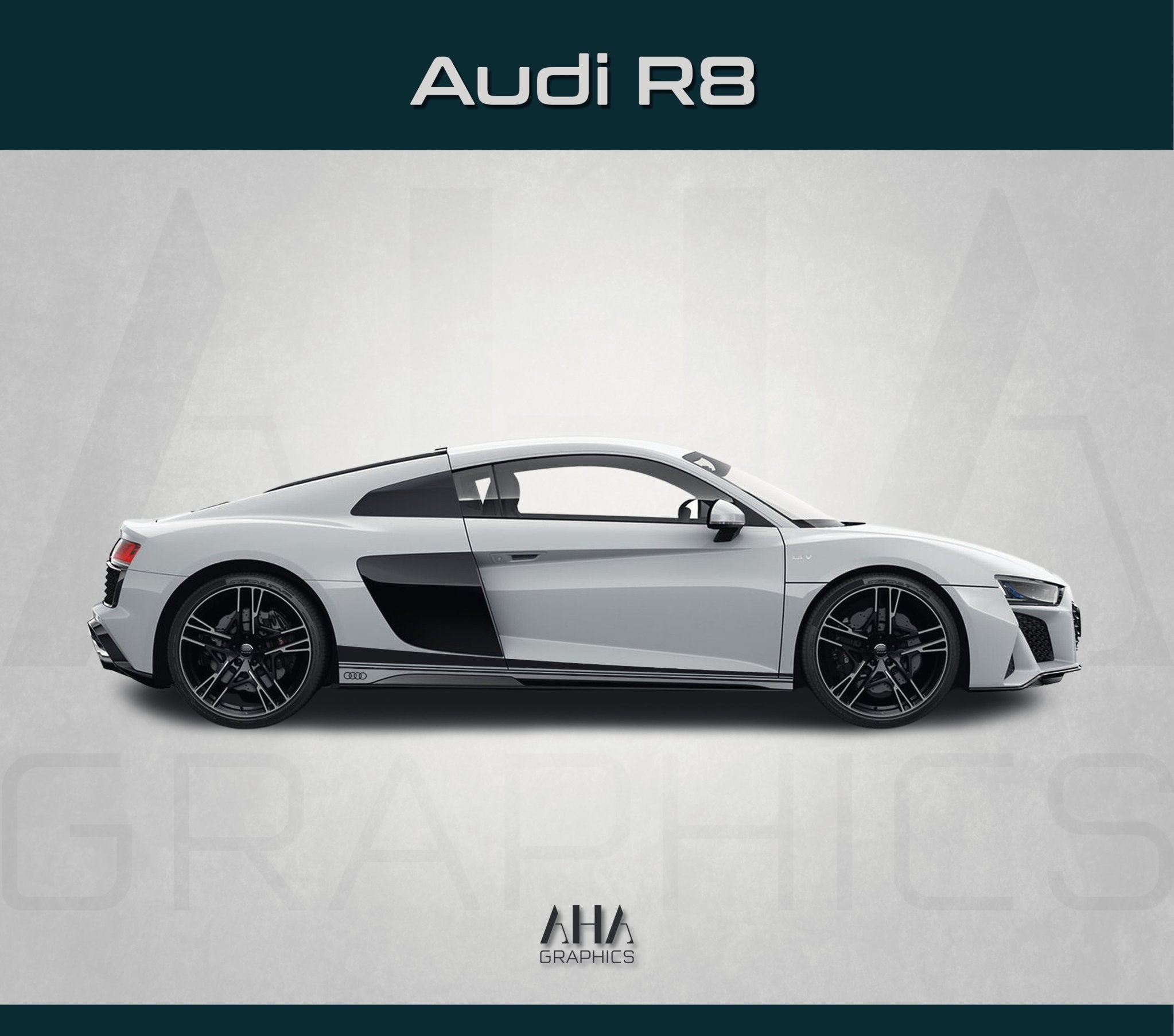 Side Stripes Decals for Audi R8 Audi R8 Spyder Side Stripes – AHA Graphics