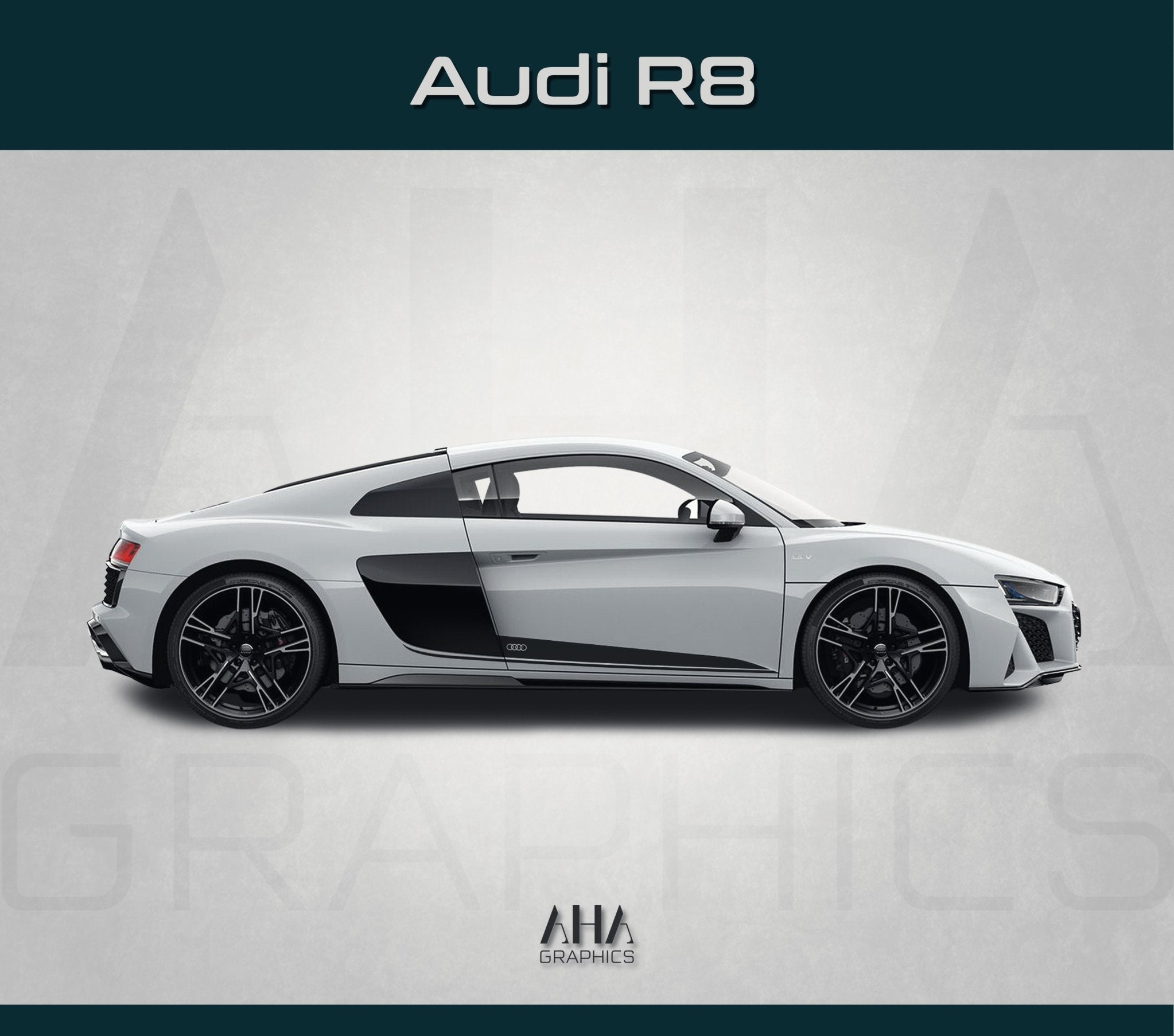 Side Stripes Decals for Audi R8 Audi R8 Spyder Side Stripes – AHA Graphics