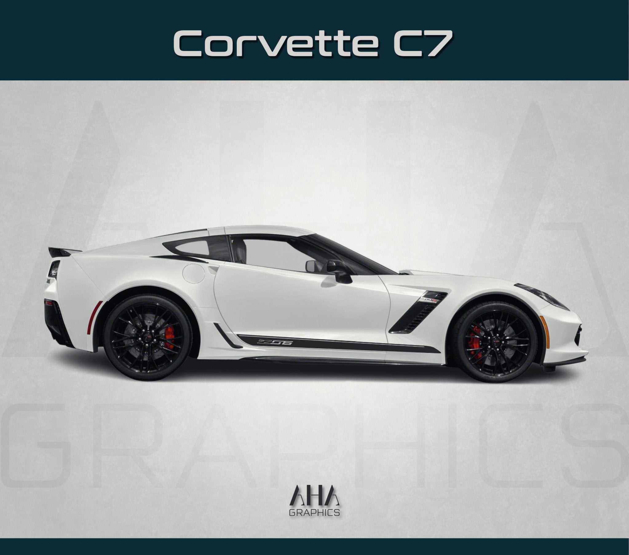Side Stripes Decals for Chevrolet Corvette C7 Z06 – AHA Graphics