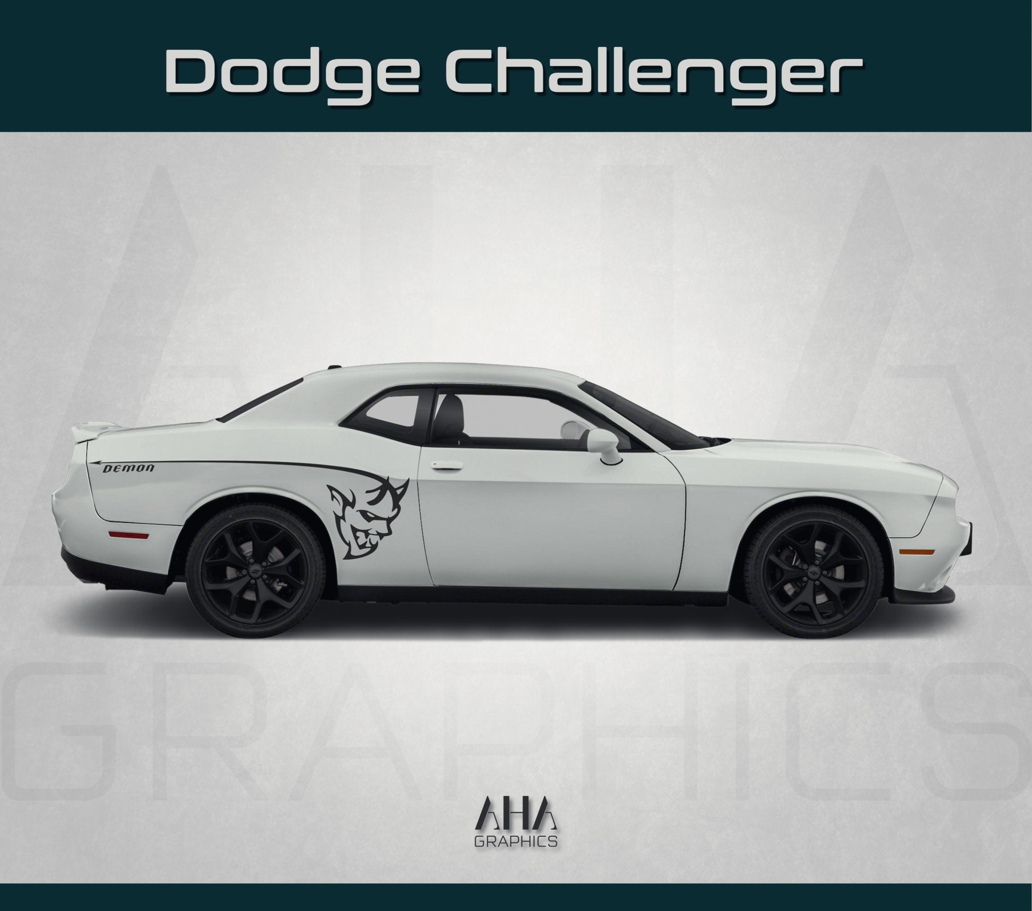 Side Graphic Decals for Dodge Challenger DEMON – AHA Graphics