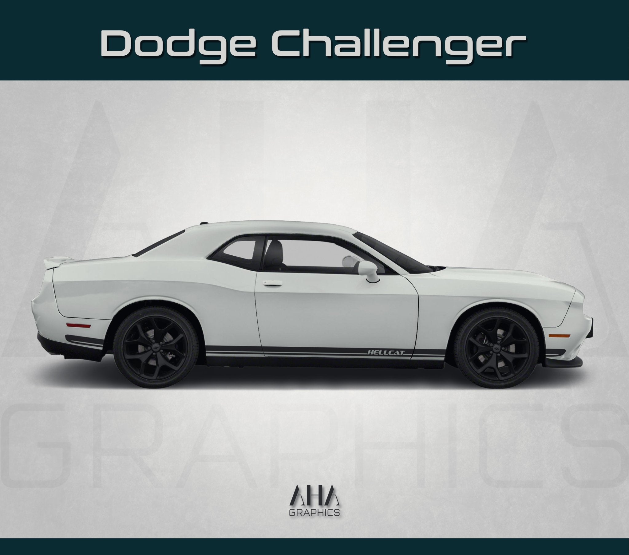 Side Stripes Decals for Dodge Challenger Hellcat – AHA Graphics