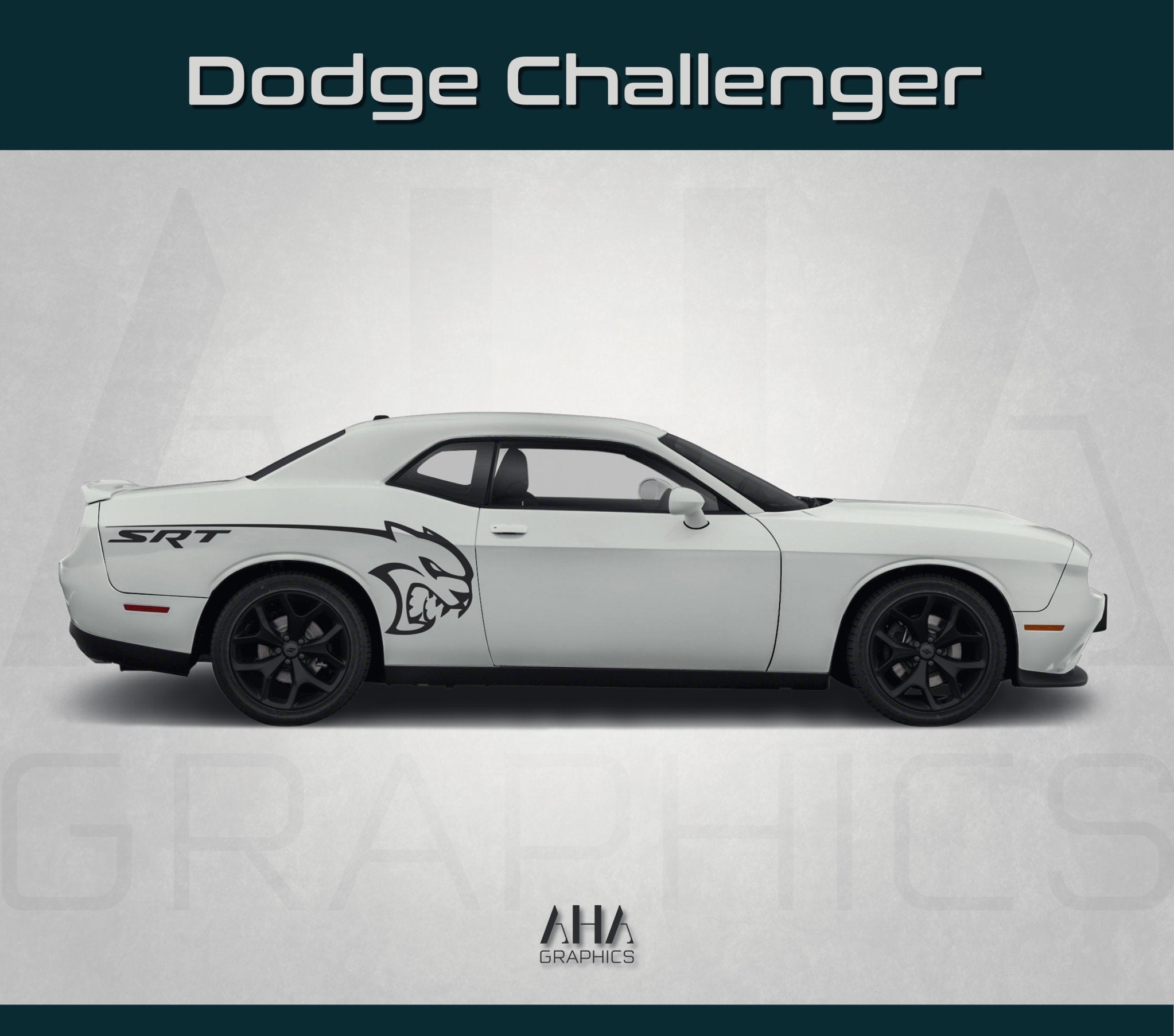 Side Graphic Decals for Dodge Challenger HELLCAT SRT – AHA Graphics