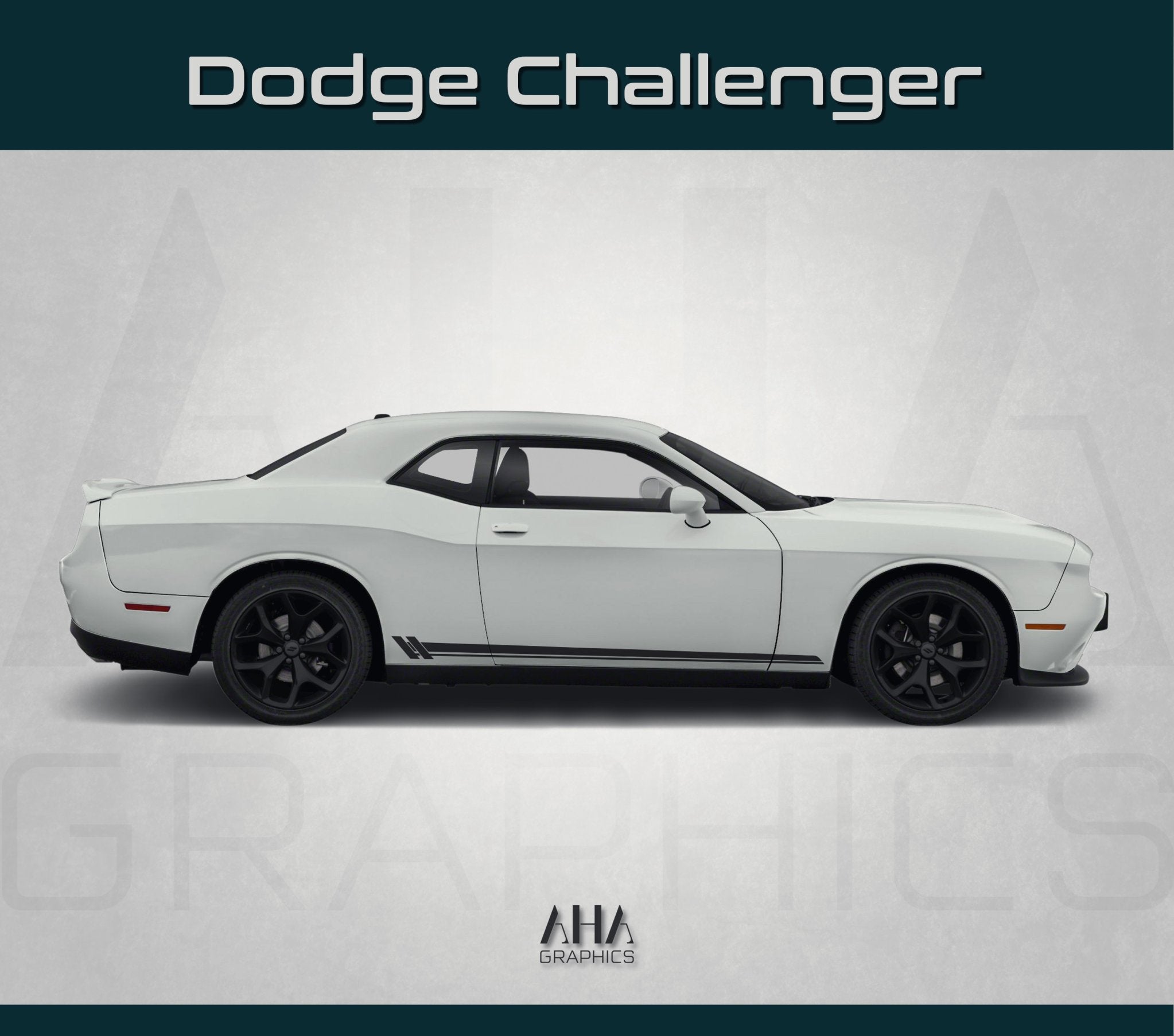 Side Stripes Decals for Dodge Challenger RT GT SRT – AHA Graphics