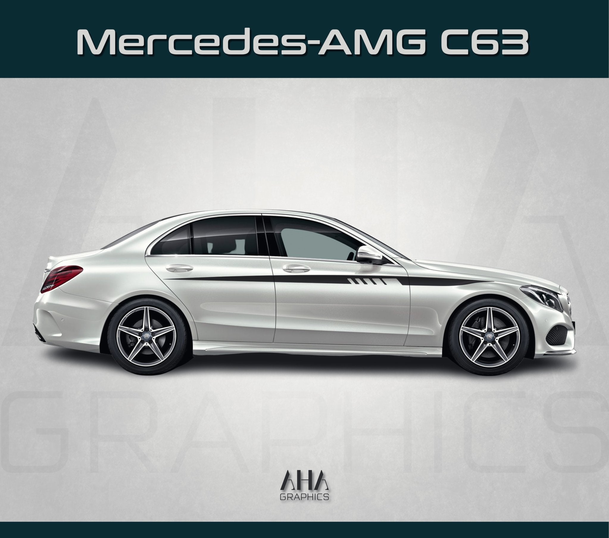 Side Stripes Decals for Mercedes AMG C63 Mercedes Benz C Class – AHA ...