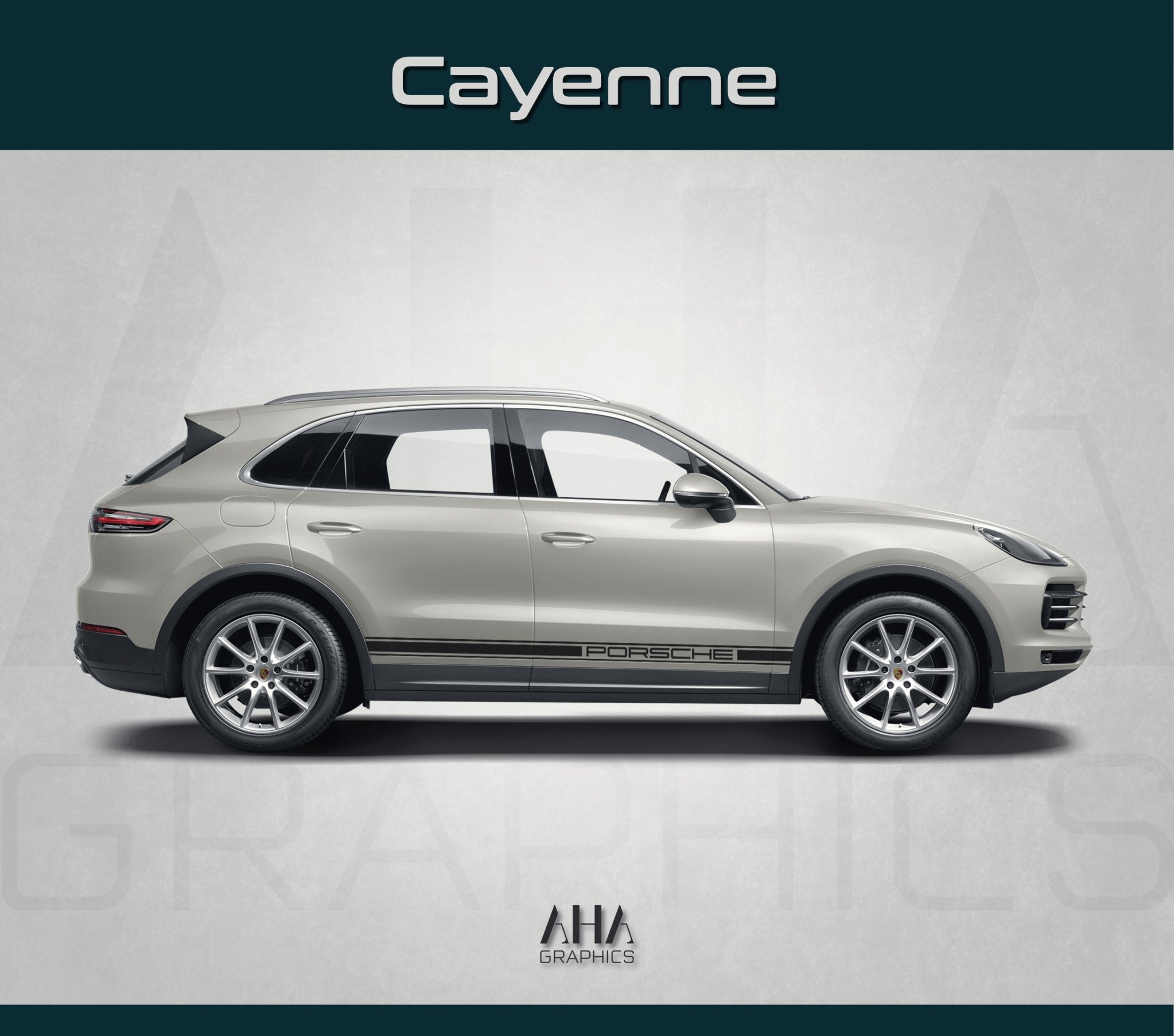 Side Stripes Decals for Porsche Cayenne GTS Turbo Gt – AHA Graphics
