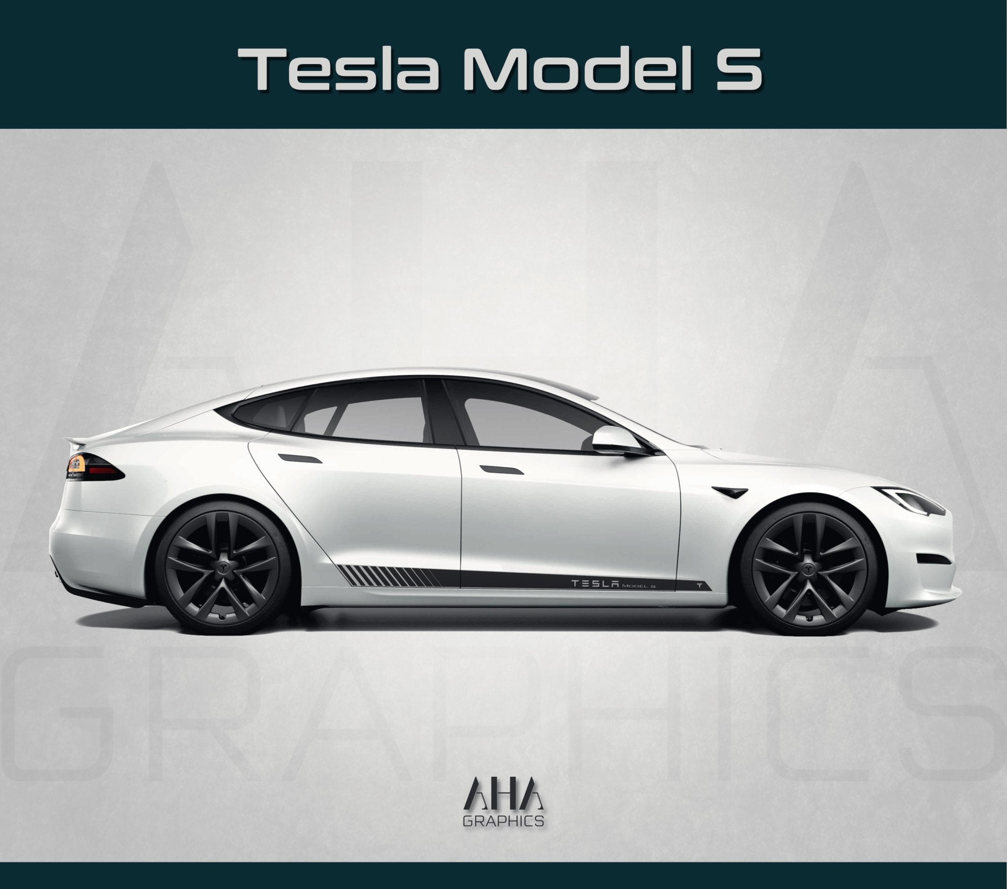 Tesla Model S Side Stripes Decals – AHA Graphics